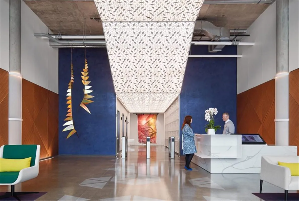 Interior Perforated Aluminum Metal Wall Cladding - Golden Art ...