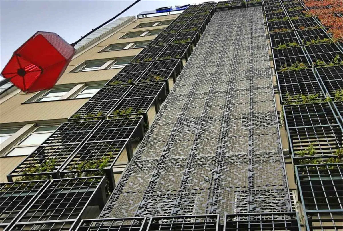 Interior Perforated Aluminum Metal Wall Cladding - Golden Art ...