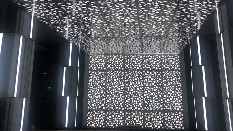 Perforated Aluminum Panel - Golden Art | Aluminium Facade Cladding ...